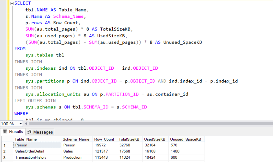 How To Find Table Size In Sql Server Brokeasshome